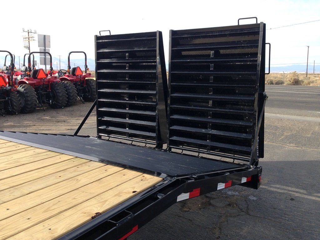 32ft Flatdeck with Duals GVWR 25,000 lbs, Gooseneck Flatbed Trailer, PJ ...