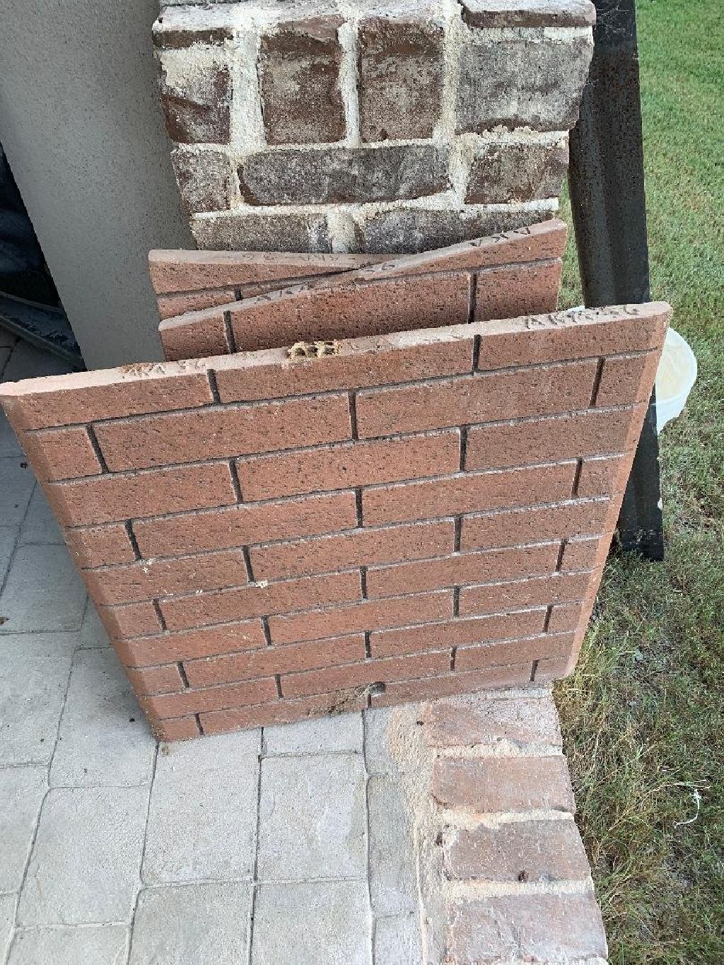 Fireplace case box/ brick insert approx 40"x 22" for gas - Claz.org