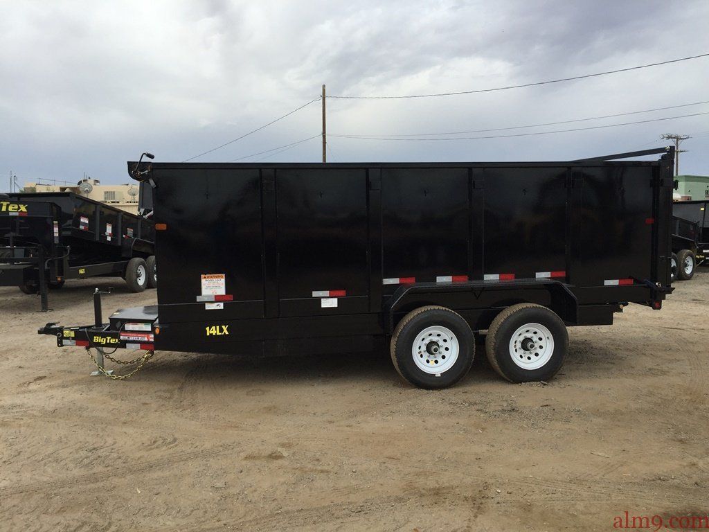 Tandem Axle Bumper Pull Dump Trailer, Equipment Dump Trailer, Big Tex ...